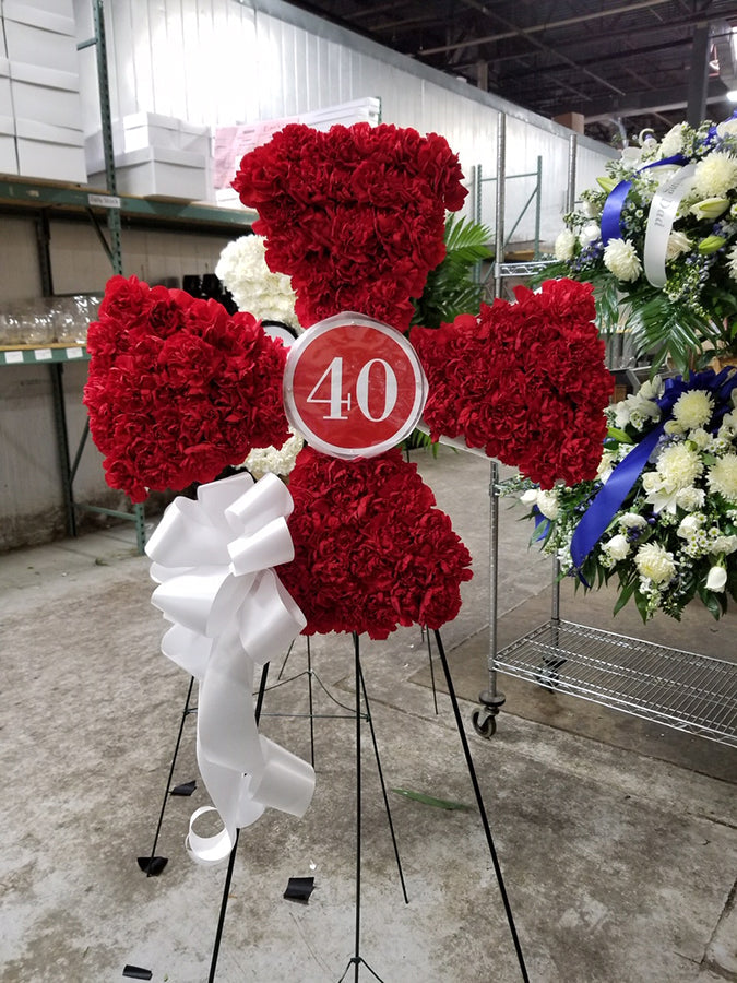 Firefighter Tribute Standing Spray Easel – Bloom Funeral & Sympathy ...